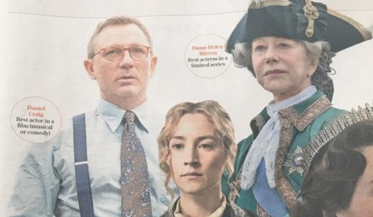 Hands off Carlow's Saoirse Ronan! RTÉ's Bryan Dobson spots 'British ...