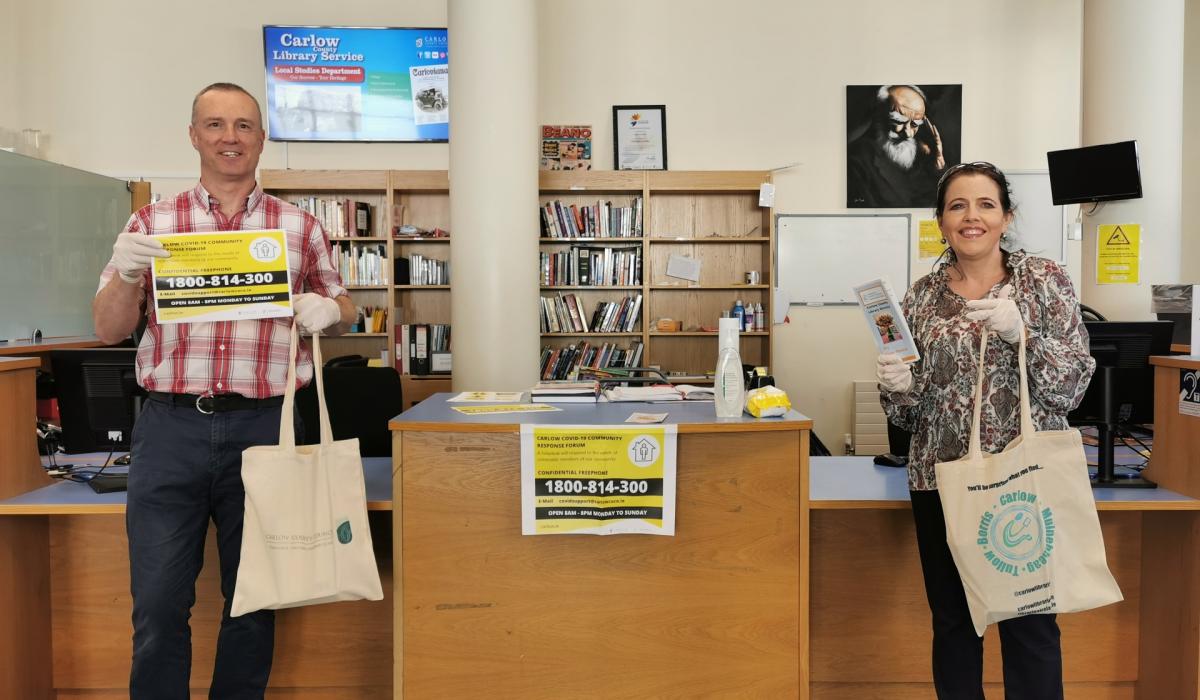 Carlow launches library 'Bag of Books' scheme for people cocooning ...