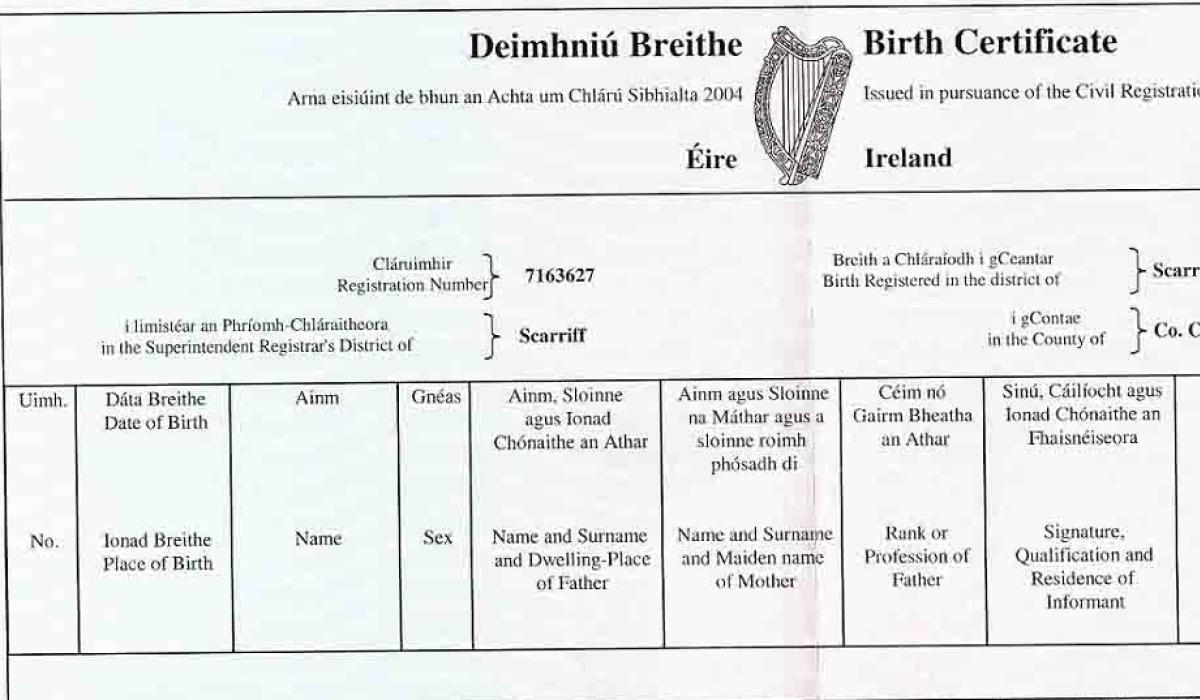 Carlow people can now use new online facility to register births and ...