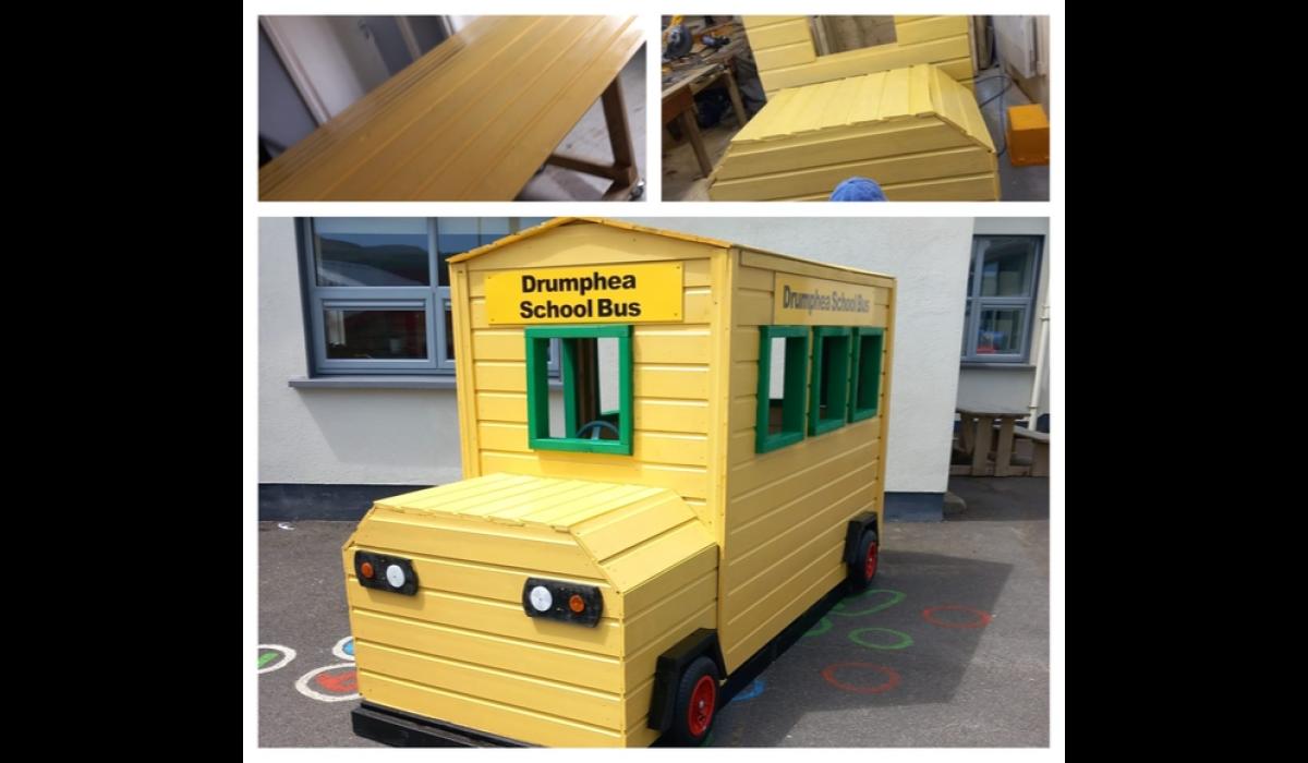 PICTURES: Tullow's Mens Shed create build vibrant school bus for local ...