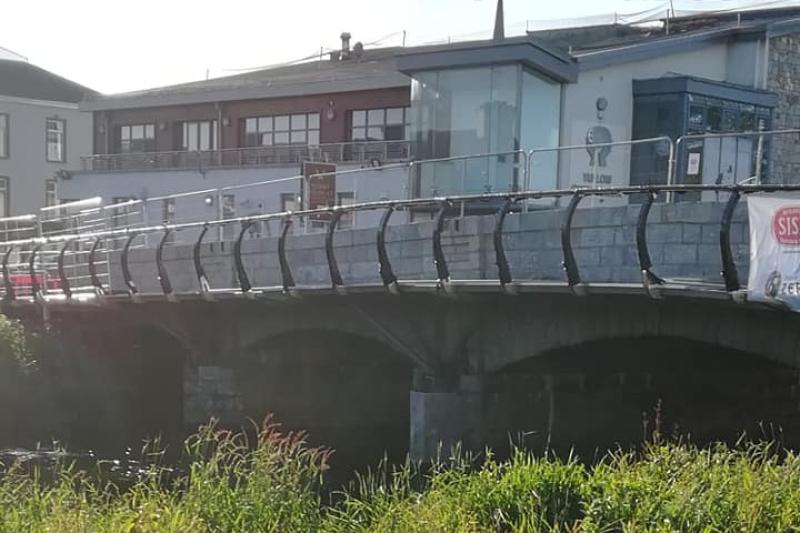PICTURE: First half of controversial Tullow footbridge now installed on ...