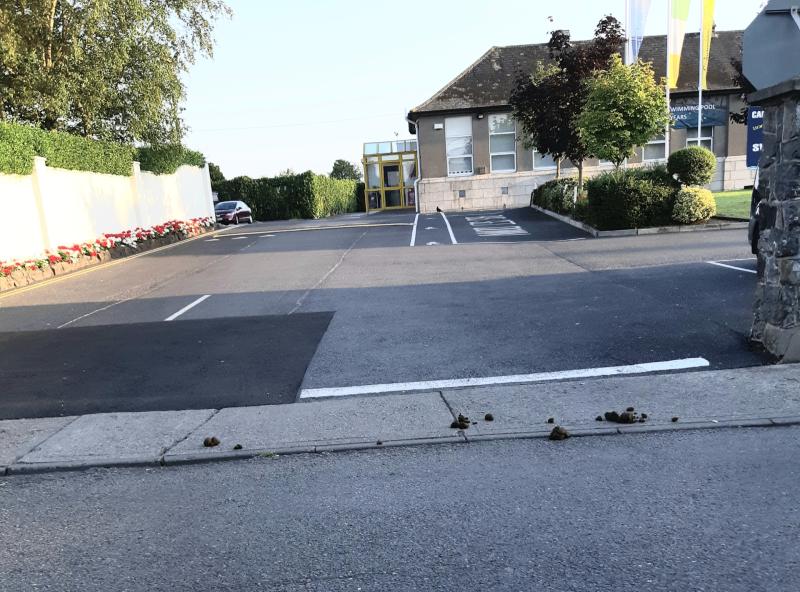 PICTURE: Shocking image of horse sh*t outside busy swimming pool in ...