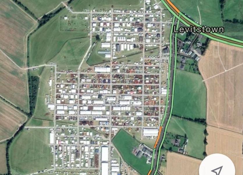 Latest Google Maps satellite images for Carlow show Ploughing village ...